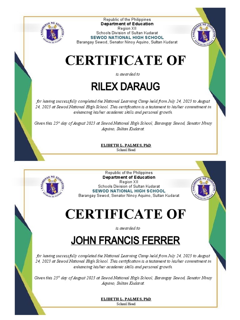 SRC Certificate (STudents) | PDF