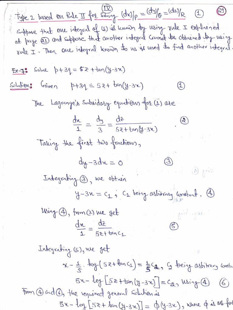 04 First Order PDE - Lagranges Method - II | PDF