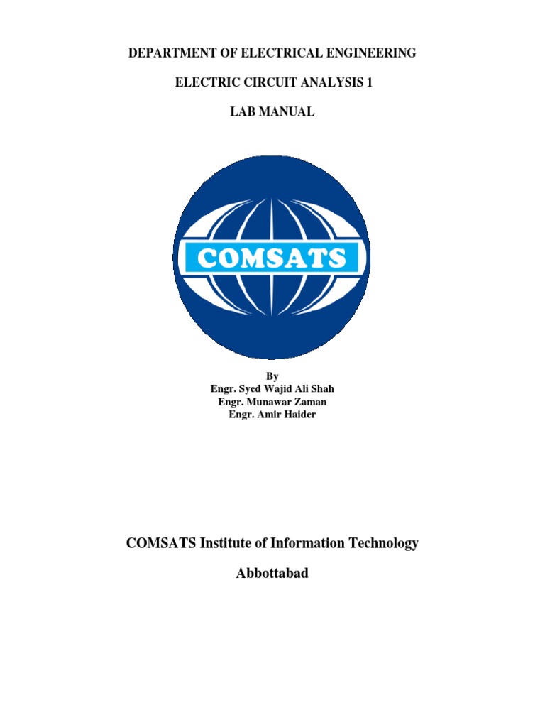 ECA-1 Lab Manual Final | PDF | Capacitor | Resistor