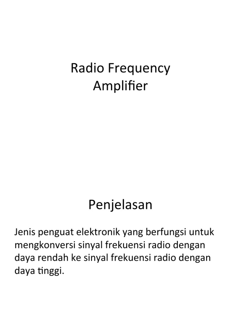 Rf Amplifier Pdf