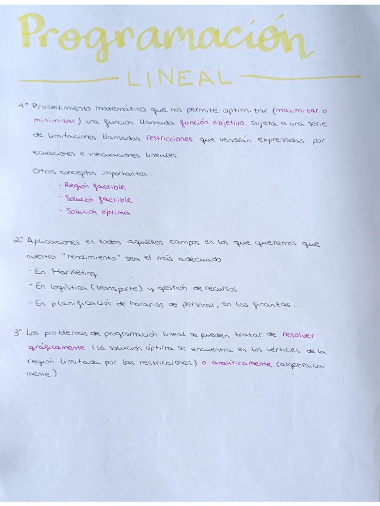 Programación Lineal | PDF