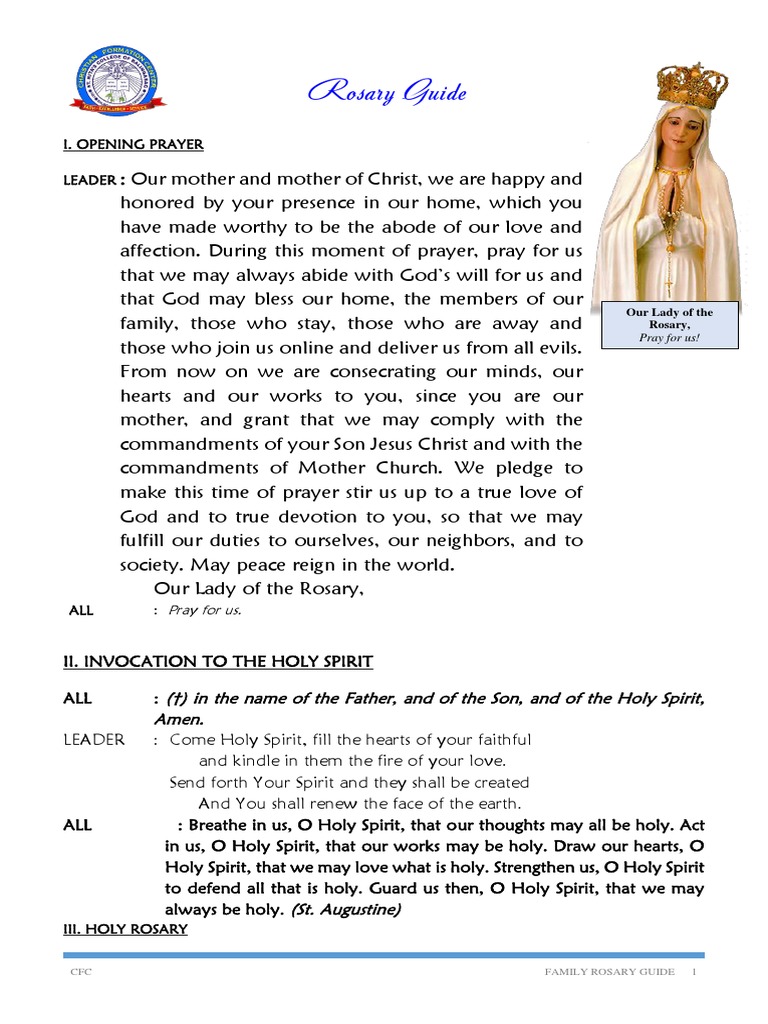 Rosary Guide | PDF