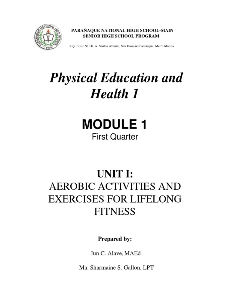 Shs Pe Grade-11 1st-Semester First-Quarter | PDF | Physical Fitness ...