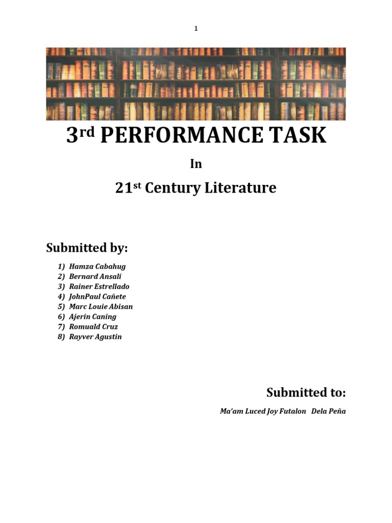 3rd Performace Task (21st-Century) | PDF | Language Arts & Discipline