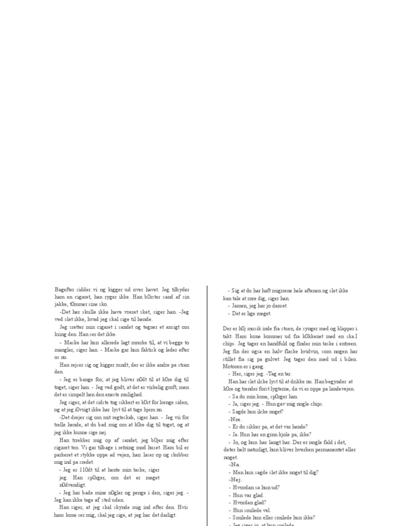 Køreplaner Af Helle Helle | PDF