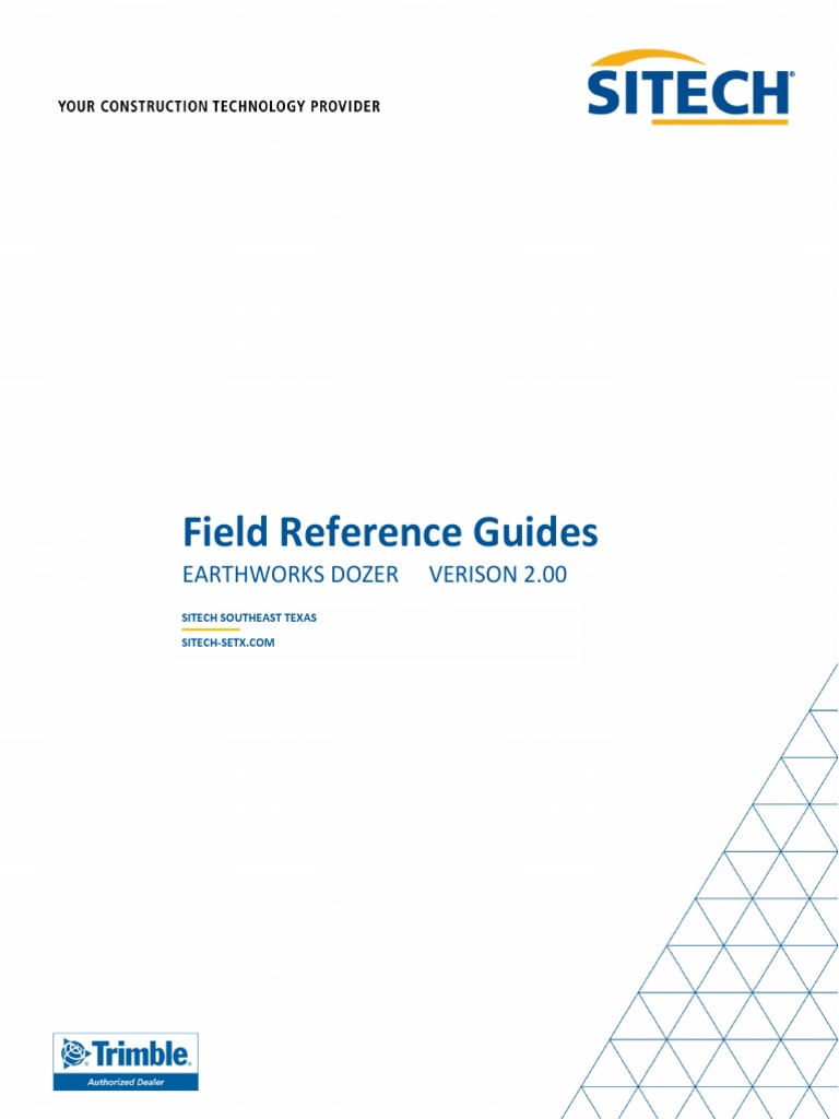 Field Reference Guides - Earthworks Dozer V2.0 | PDF | Computer Engineering | Computer Science