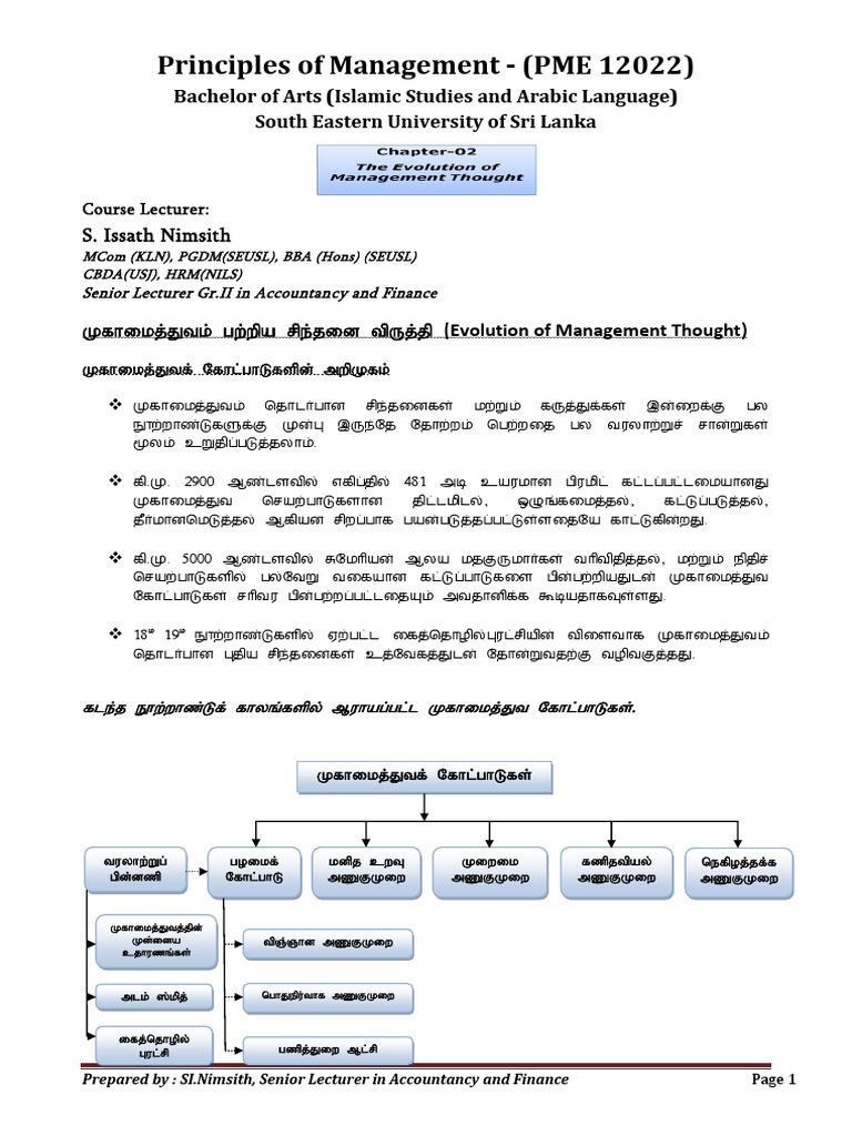 Managment Chapter - 02 Pom | PDF Managment Chapter - 02 Pom | PDF