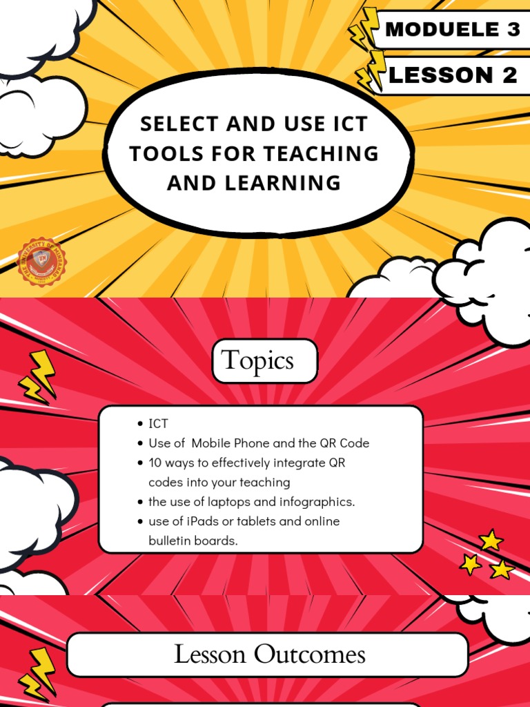 Module 3 Lesson 2 Select and Use ICT Tools For Teaching and Learning ...