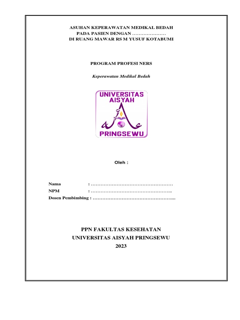 Format Laporan Kasus KMB | PDF