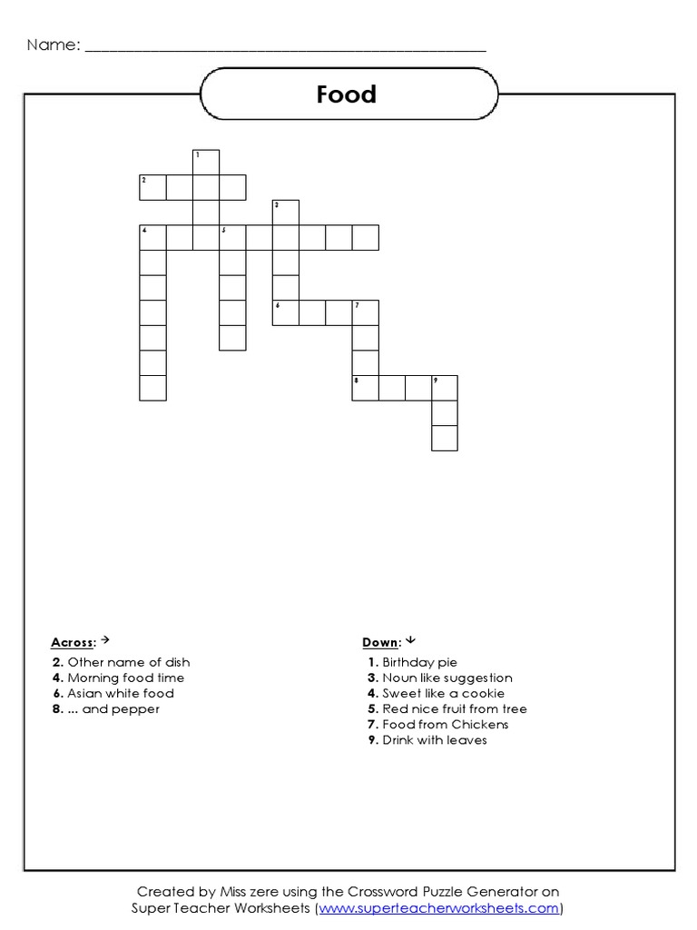 Super Teacher Worksheets Food (1) | PDF | Asian Cuisine | Eating ...