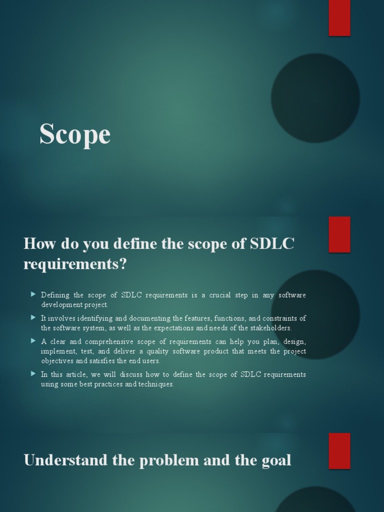 Scope | Download Free PDF | Systems Engineering | Systems Science