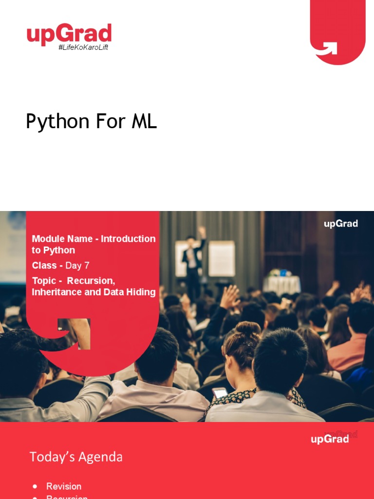Python For Ml Recursion Inheritence Data Hiding Pdf Class 8479