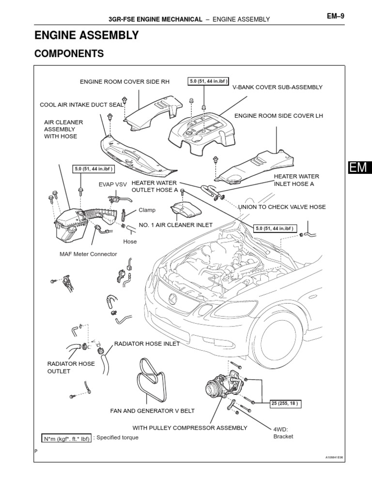 3gr-Fse-Em9-Engine Assembly | PDF | Fuel Injection | Engines