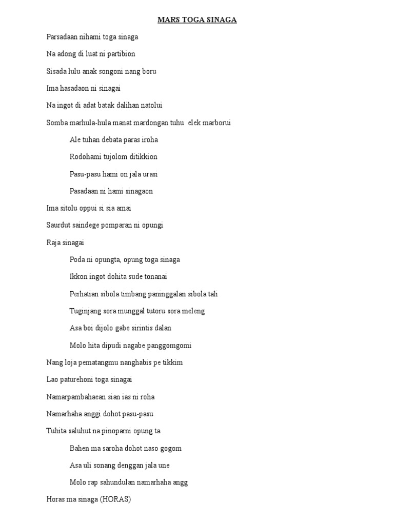Mars Toga Sinaga | PDF