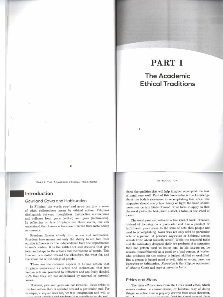 Part I - The Academic Ethical Traditions | PDF