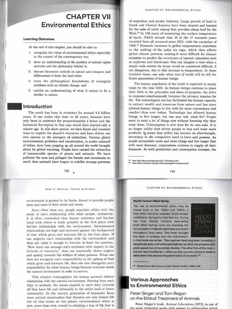 Chapter VII - Environmental Ethics | PDF