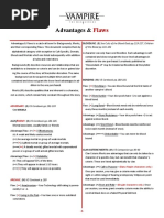 VTM 5E Quick Reference Guide | PDF | Tabletop Games