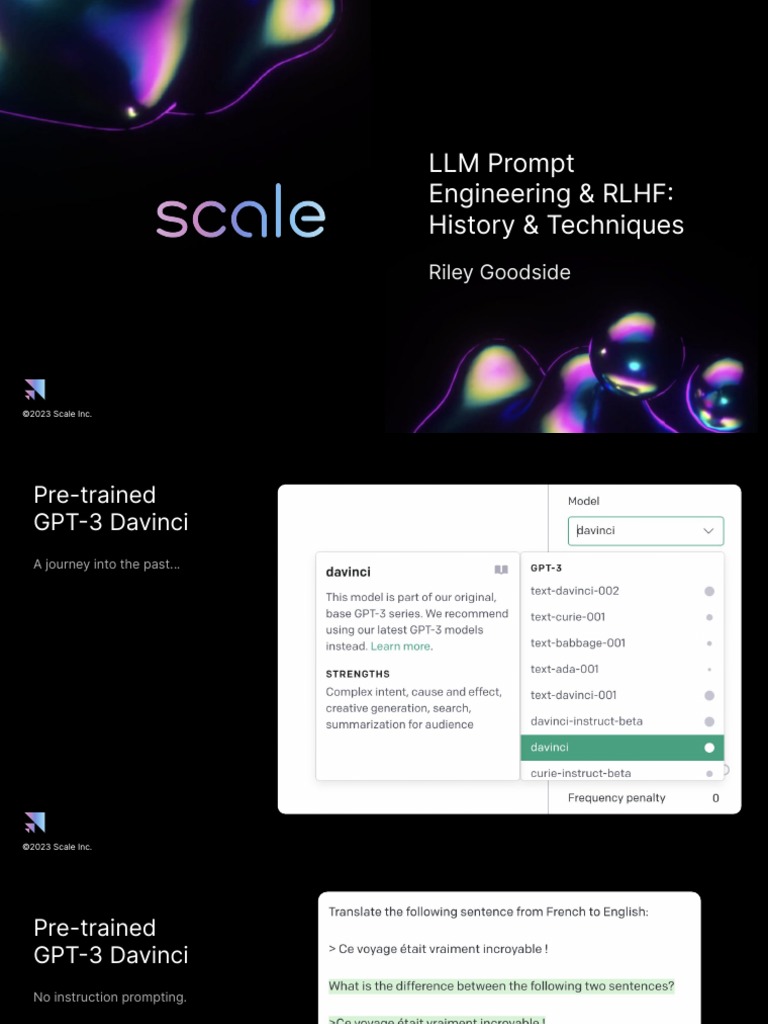 LLM Prompt Engineering & RLHF - History and Techniques | PDF