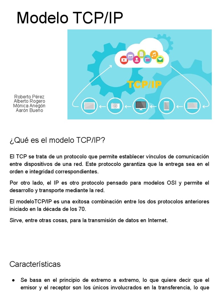 Modelo TCP - IP | PDF | Protocolos de internet | Red de computadoras