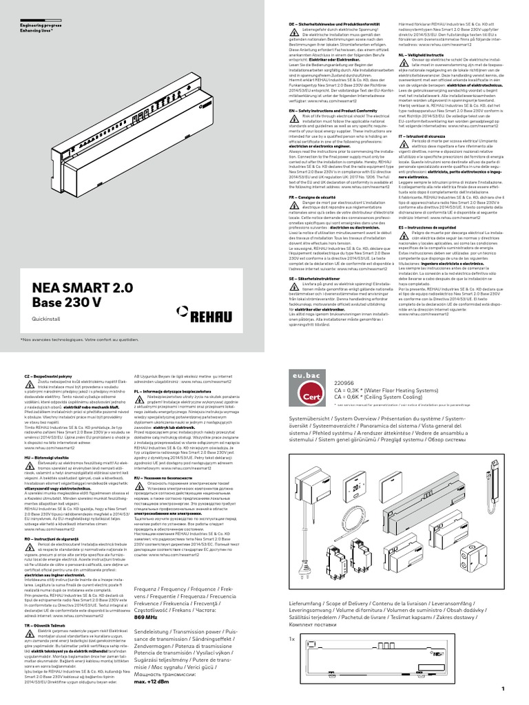 Nea Smart 2 0 Base 230 V | PDF
