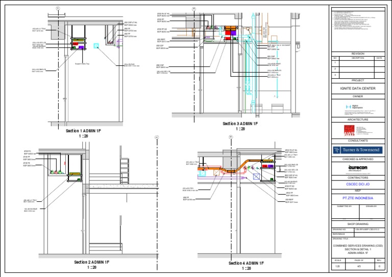 Data Center MEP Layout Drawing | PDF | Building Engineering