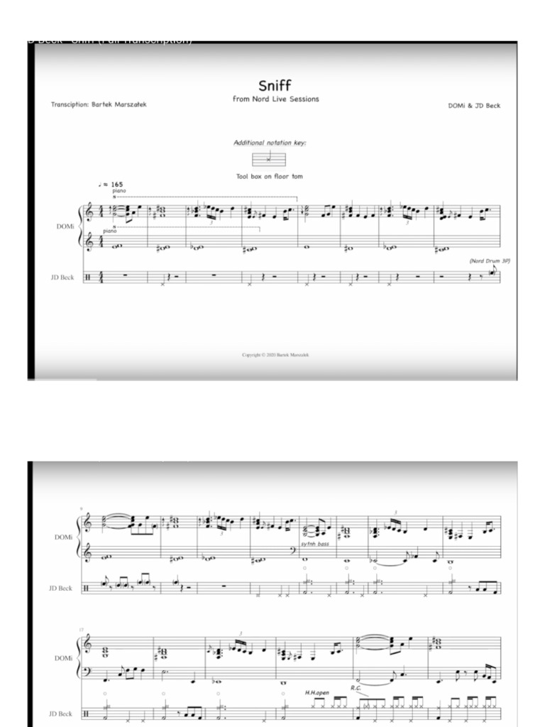 Sniff - Domi and JD Music | PDF