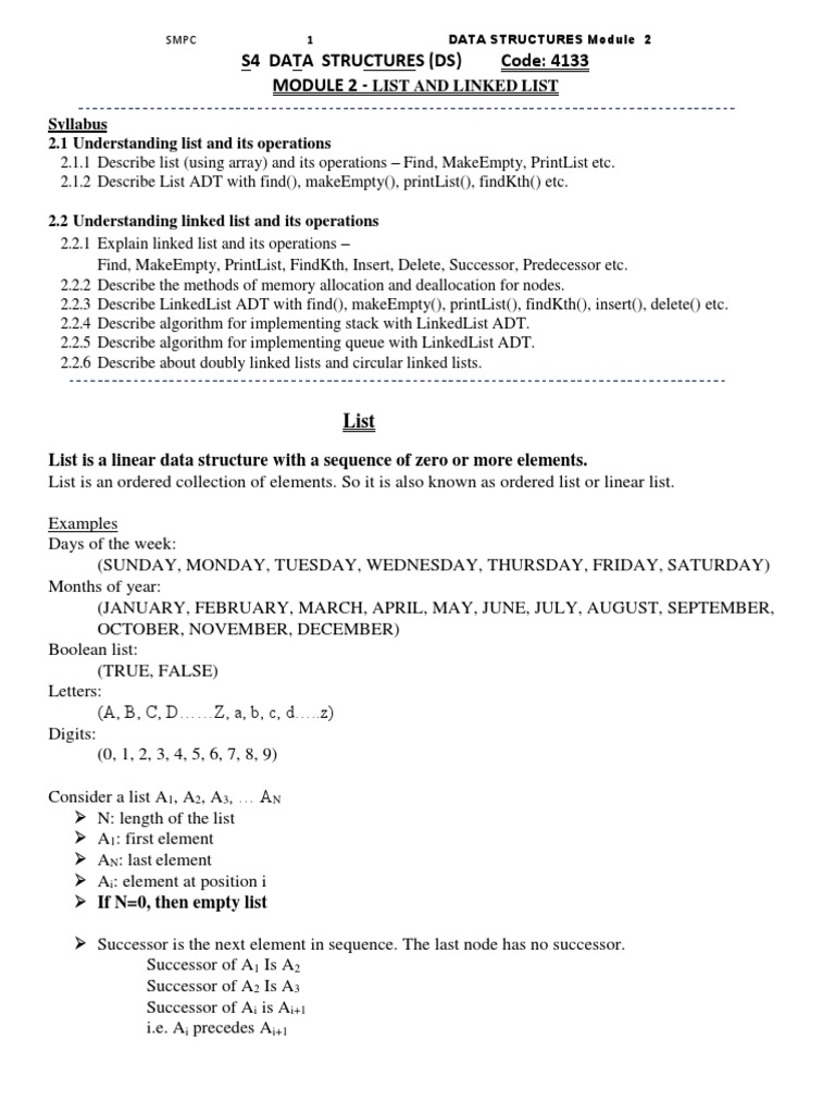 DS (Module 2 Note) - 1 | PDF | Queue (Abstract Data Type) | Pointer ...