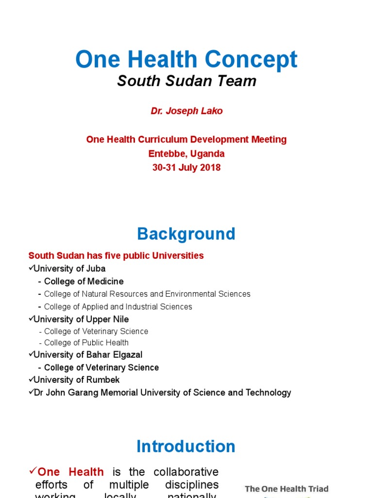 One Health Concept Final | PDF