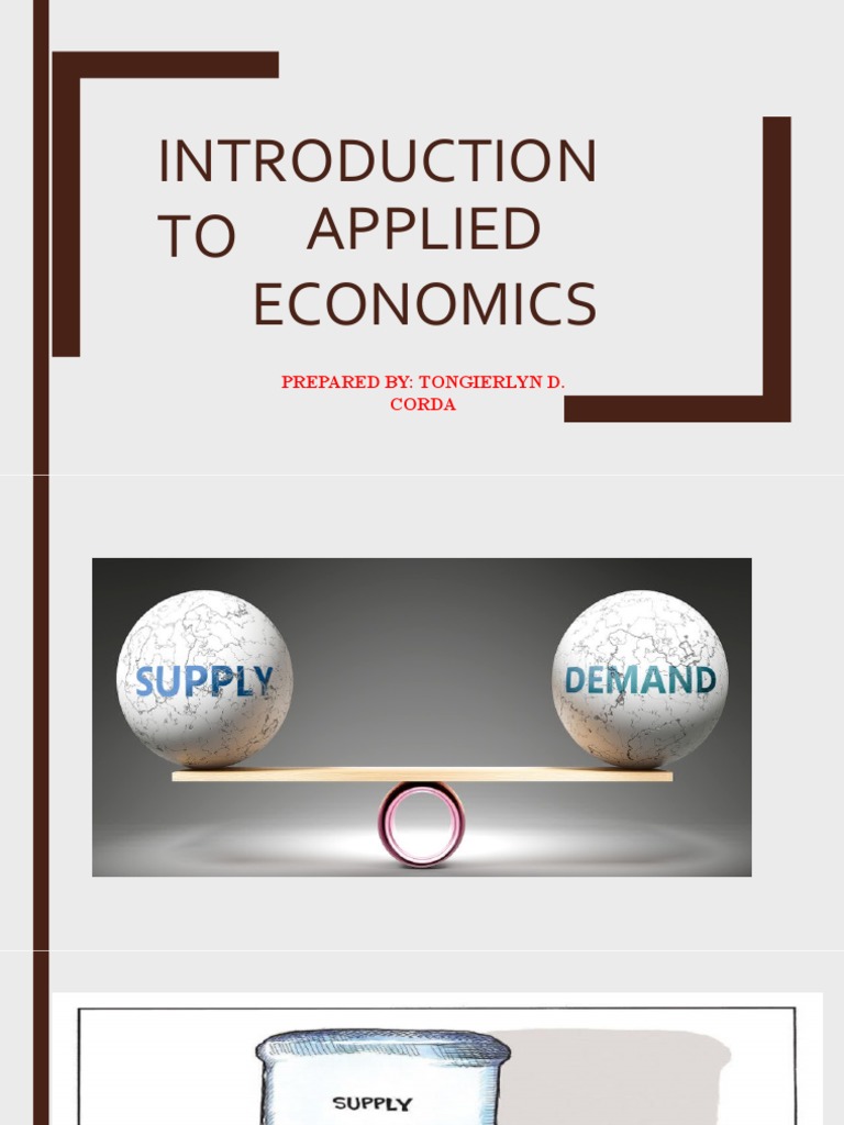 Applied Economics | PDF | Economics | Microeconomics