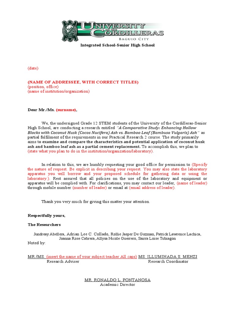 STEM Letter of Request Research Research | PDF