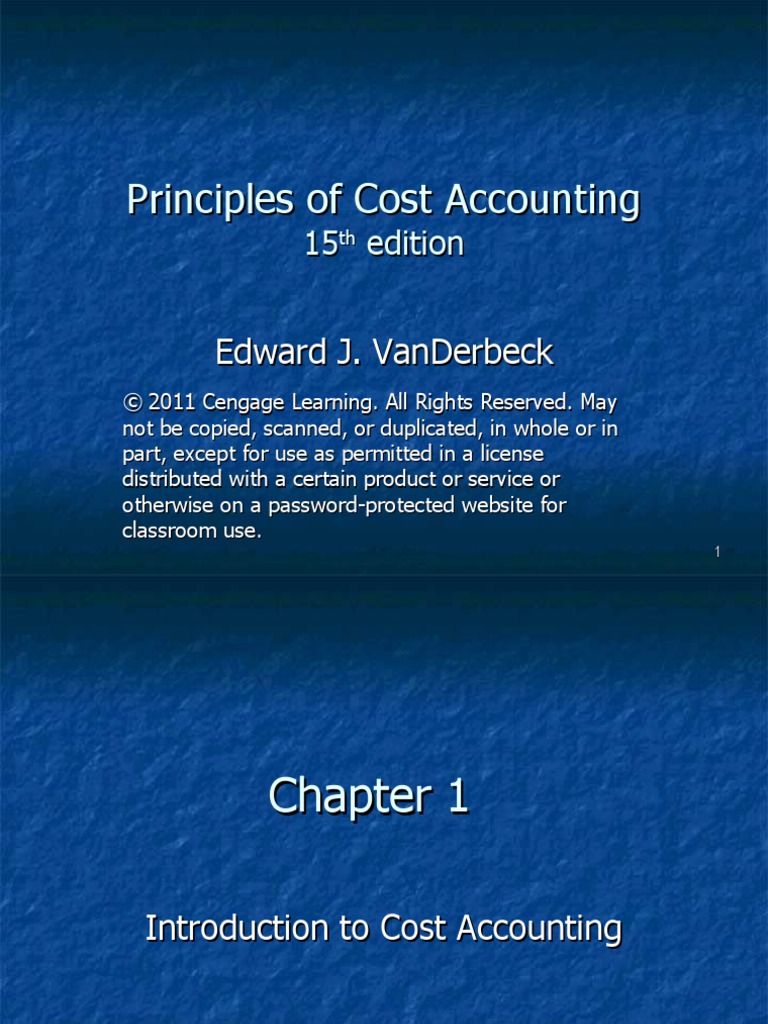 Introduction To Cost Accounting | Download Free PDF | Management ...