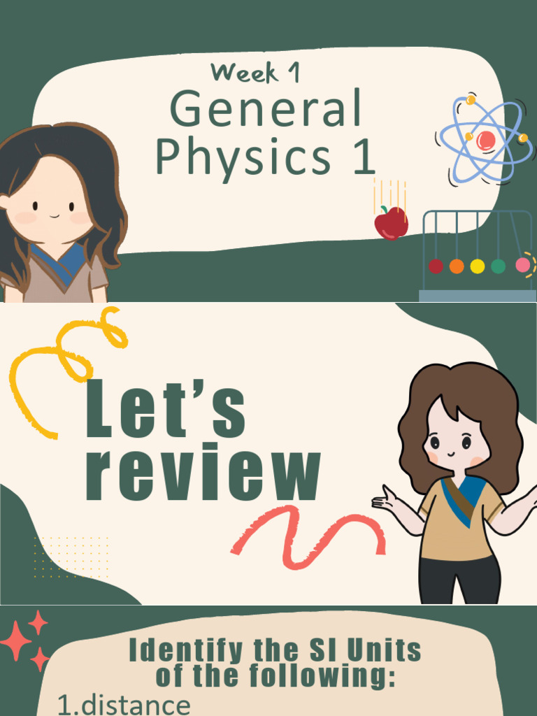Gen Physics 1 WK 1 Session 1 | PDF