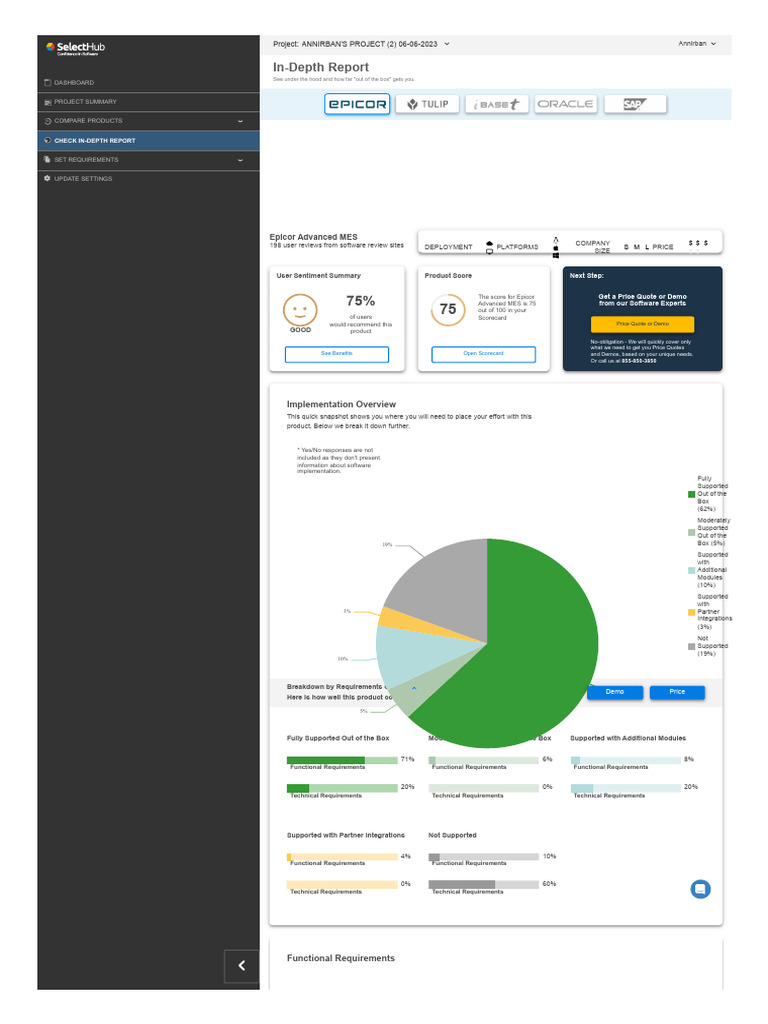 Epicor In-Depth Report | PDF | Data Management | Software Engineering