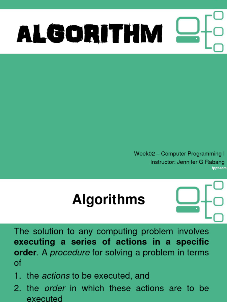 Algorithm, Identifiers, Data Types, Operators | PDF | Programming | Computer Program
