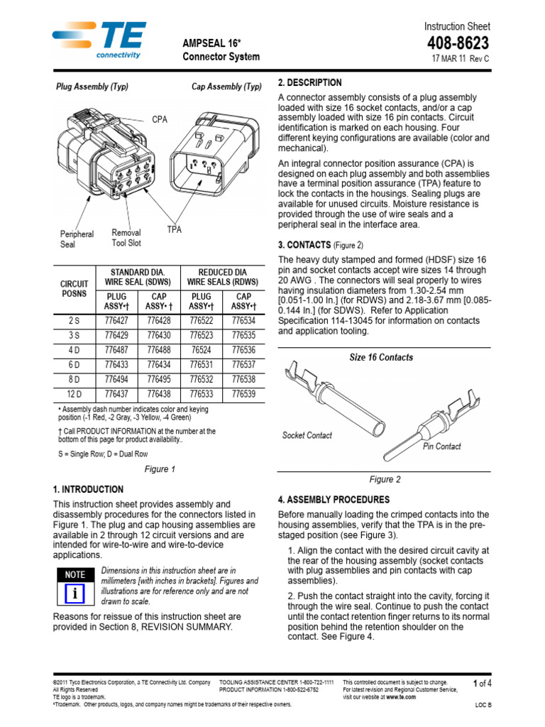 Eng SS 408-8623 C | PDF | Electrical Connector | Equipment