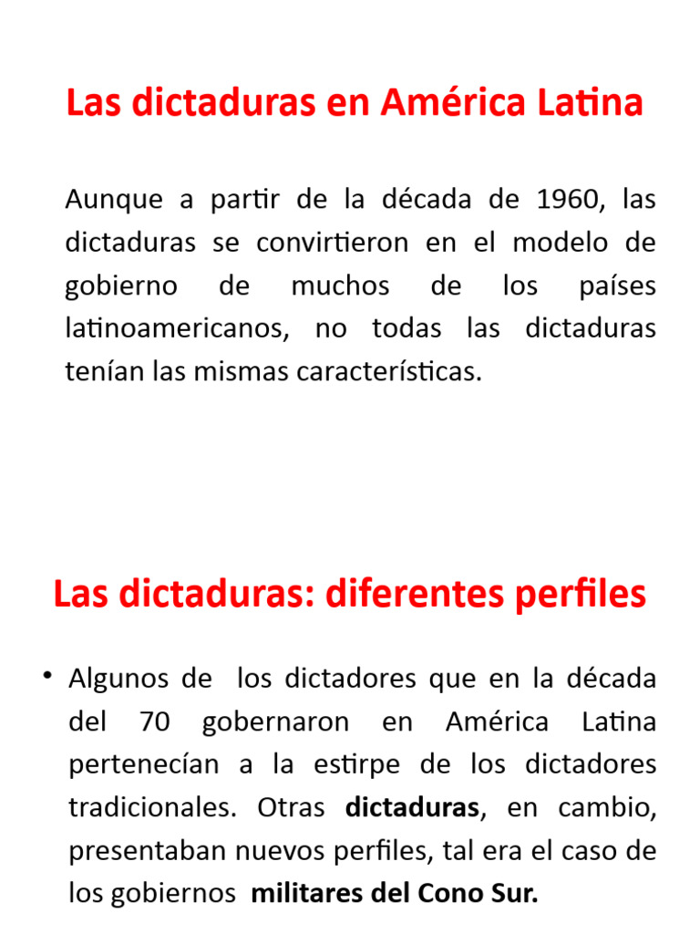 Las Dictaduras en América Latina | PDF | Dictadura | Guatemala