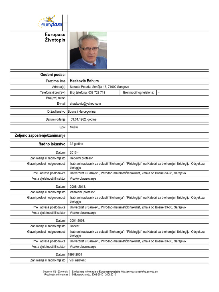 PM Biologija Edhem Haskovic | PDF