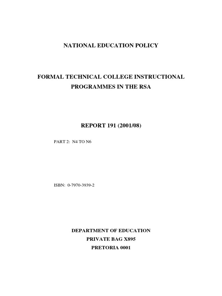 Report 191 Part 2 (N4 - N6) | PDF | Accounting | Diploma