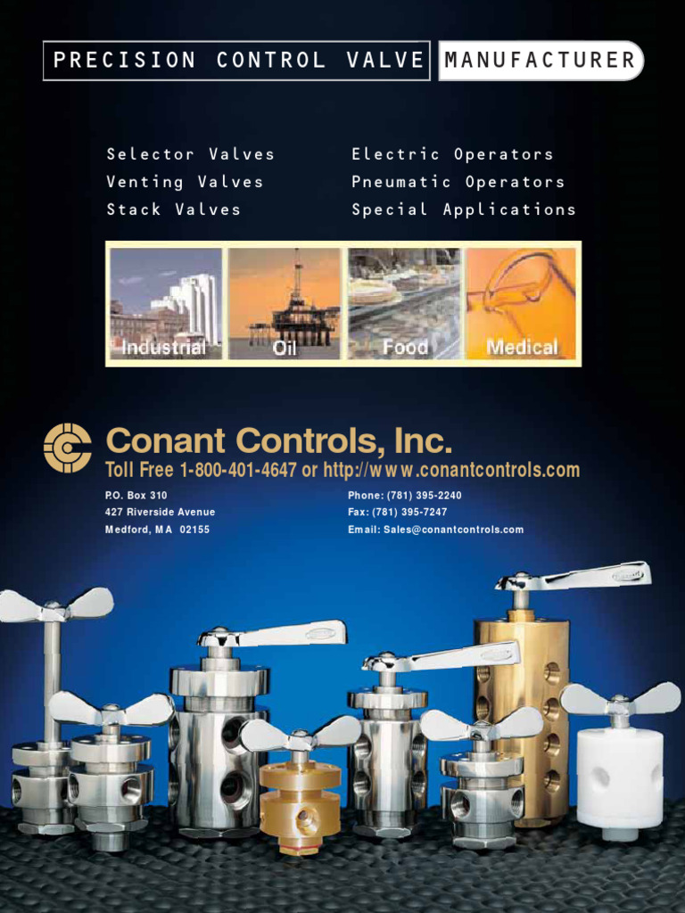 Conant Brochure Original | PDF | Valve | Friction