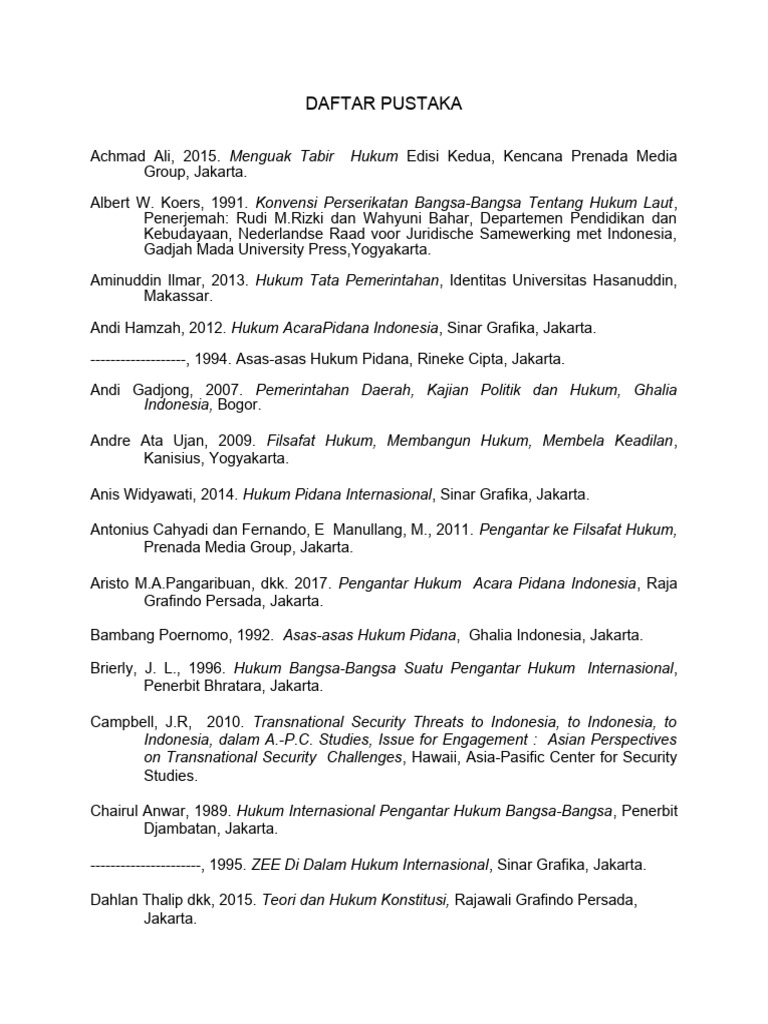 Format Daftar Pustaka | PDF | Politik | Ilmu Sosial