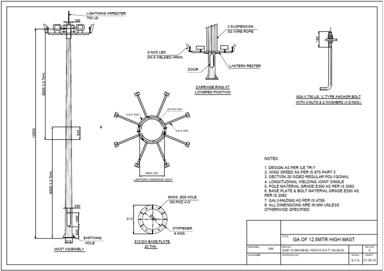 12.5-310-100 High Mast Lighting System | PDF | Building Engineering ...