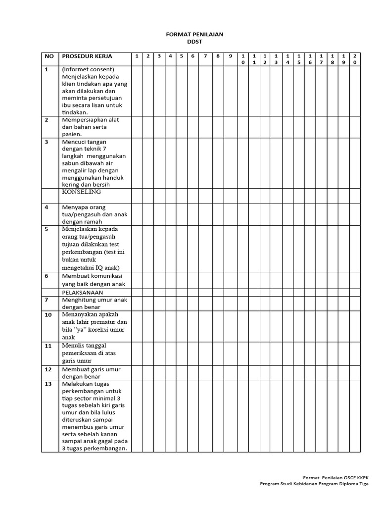 DDST OSCE (Asneo) | PDF