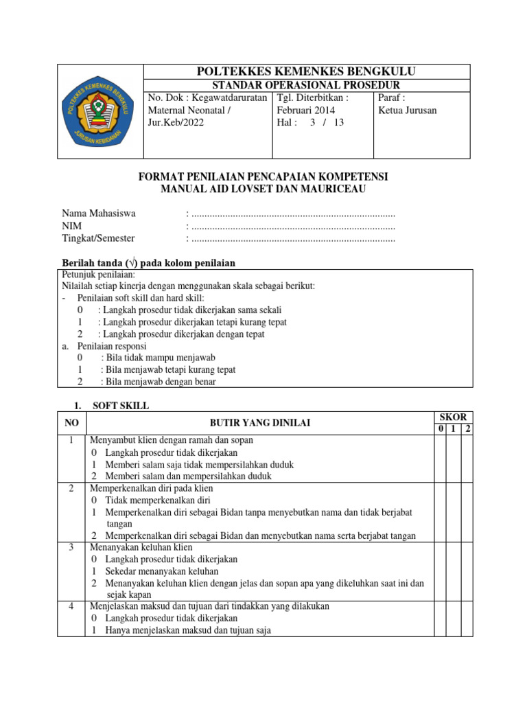 Tilik Manual Aid Lovset Dan Mariceu | PDF