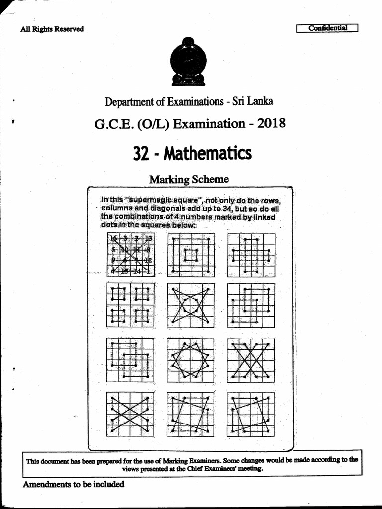 2018 OL Maths Marking English | PDF