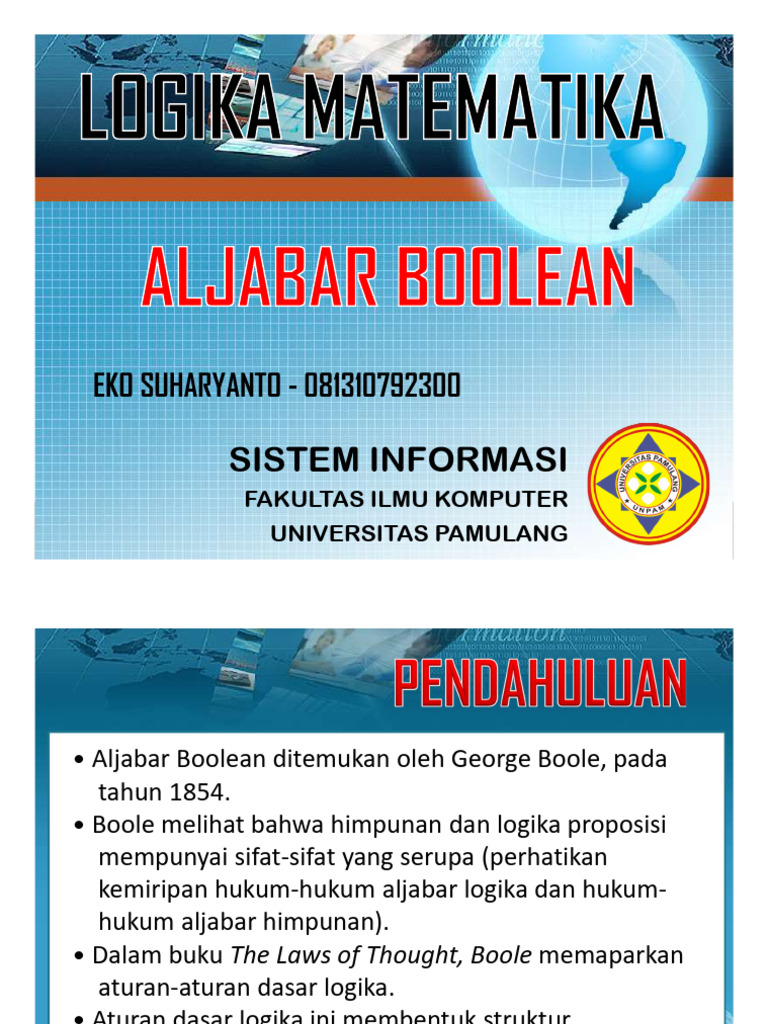 Aljabar Boolean | PDF