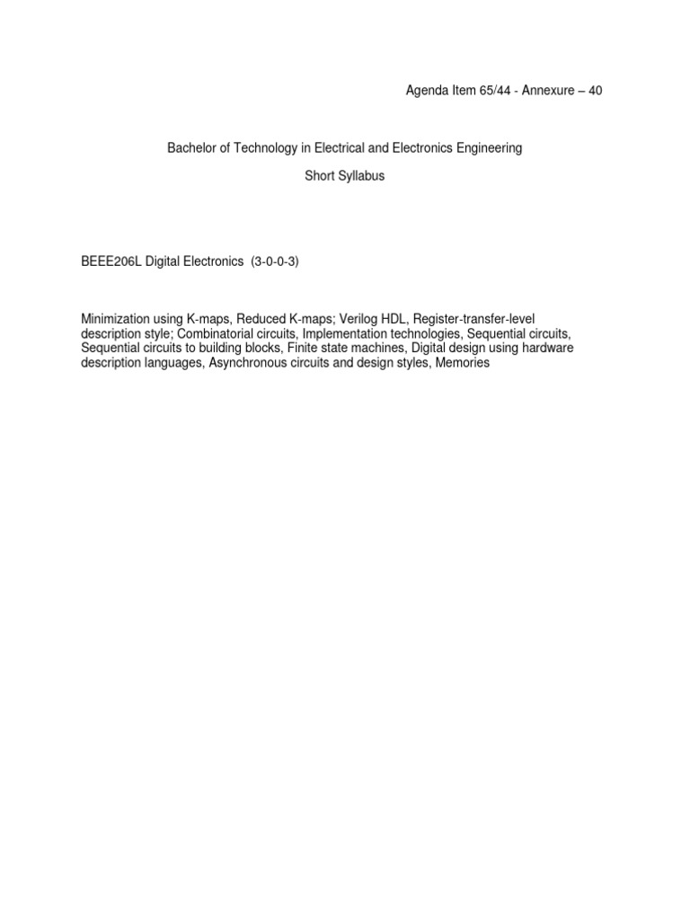 BEEE206L - DIGITAL-ELECTRONICS - TH - 1.0 - 67 - Digital Electronics | PDF | Digital Electronics ...