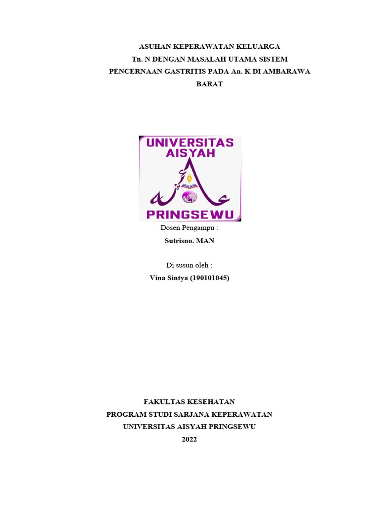 Vina Askep Keluarga Utek 4 | PDF