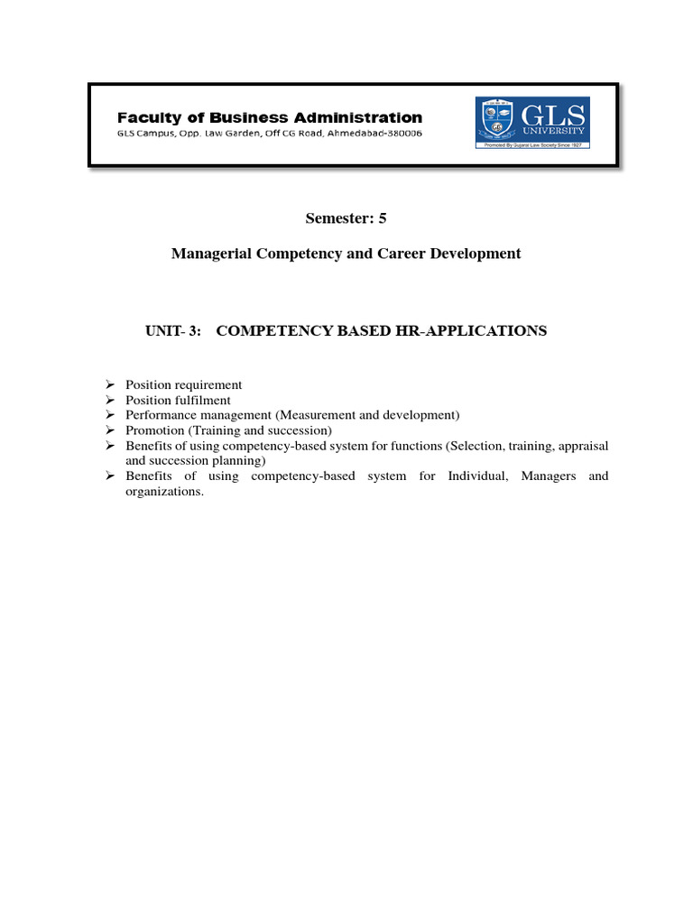 Business Competency Notes | Download Free PDF | Competence (Human ...