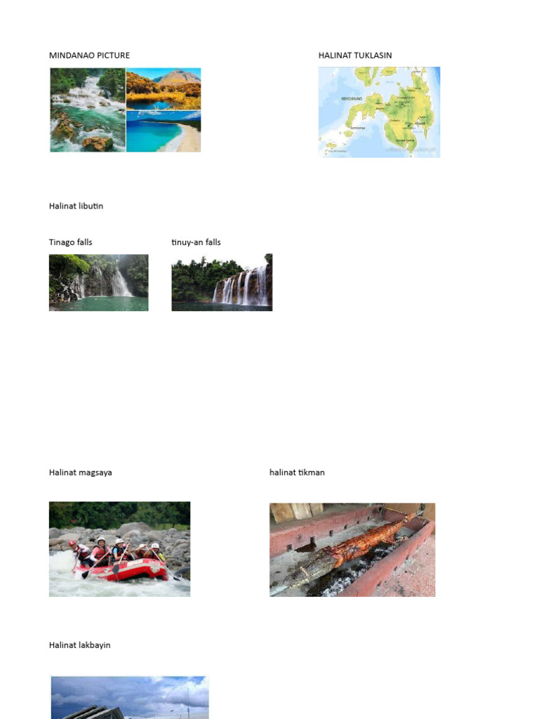 Mindanao Picturehalinat Tuklasin | PDF