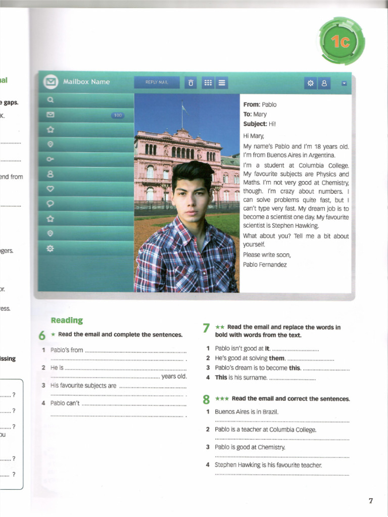 New Enterprise A1 Unit 2 WB | PDF